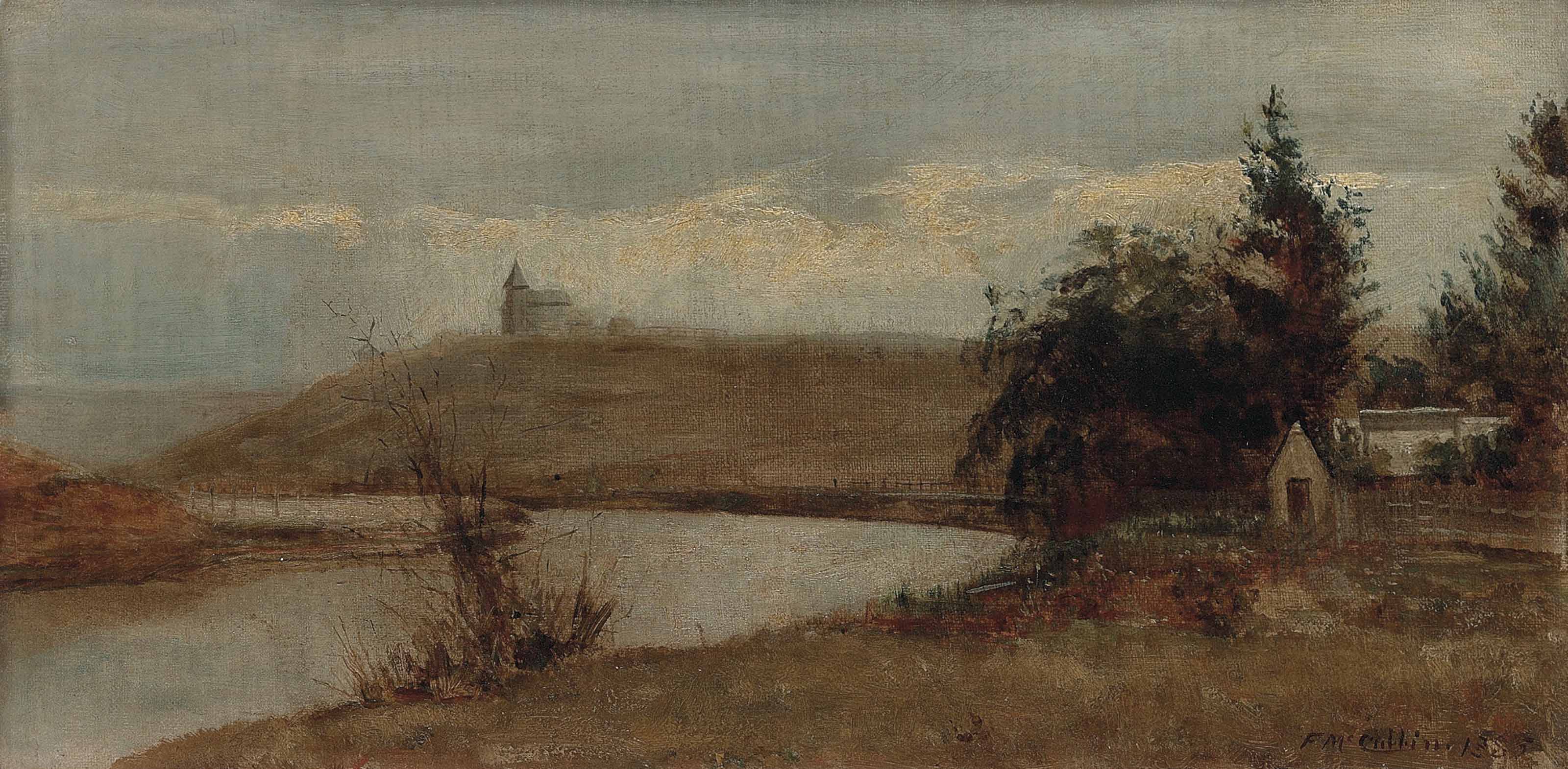 Frederick McCubbin, The Maribyrnong River and Malakoff Castle ...